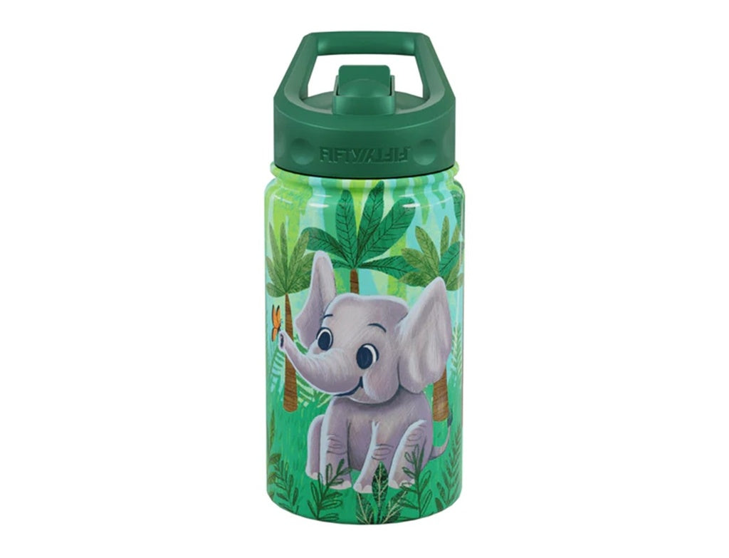 Fifty Fifty Kids Bottle with Straw Lid 350ML (Elephant) [C] - مطارة حا